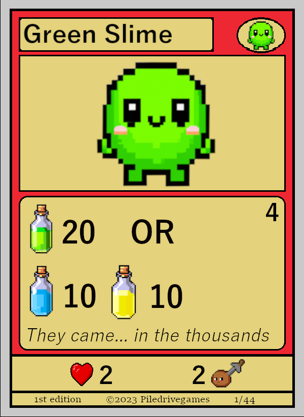 Pixel Powers - browse cards – Piledrivegames
